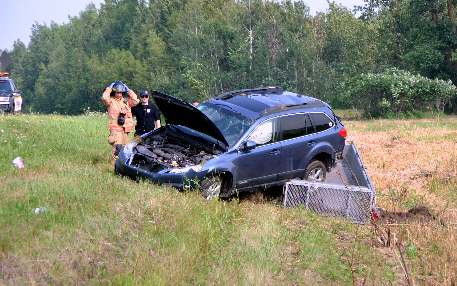 Sortie de route et embardée sur l’autoroute 55 impliquant une ...